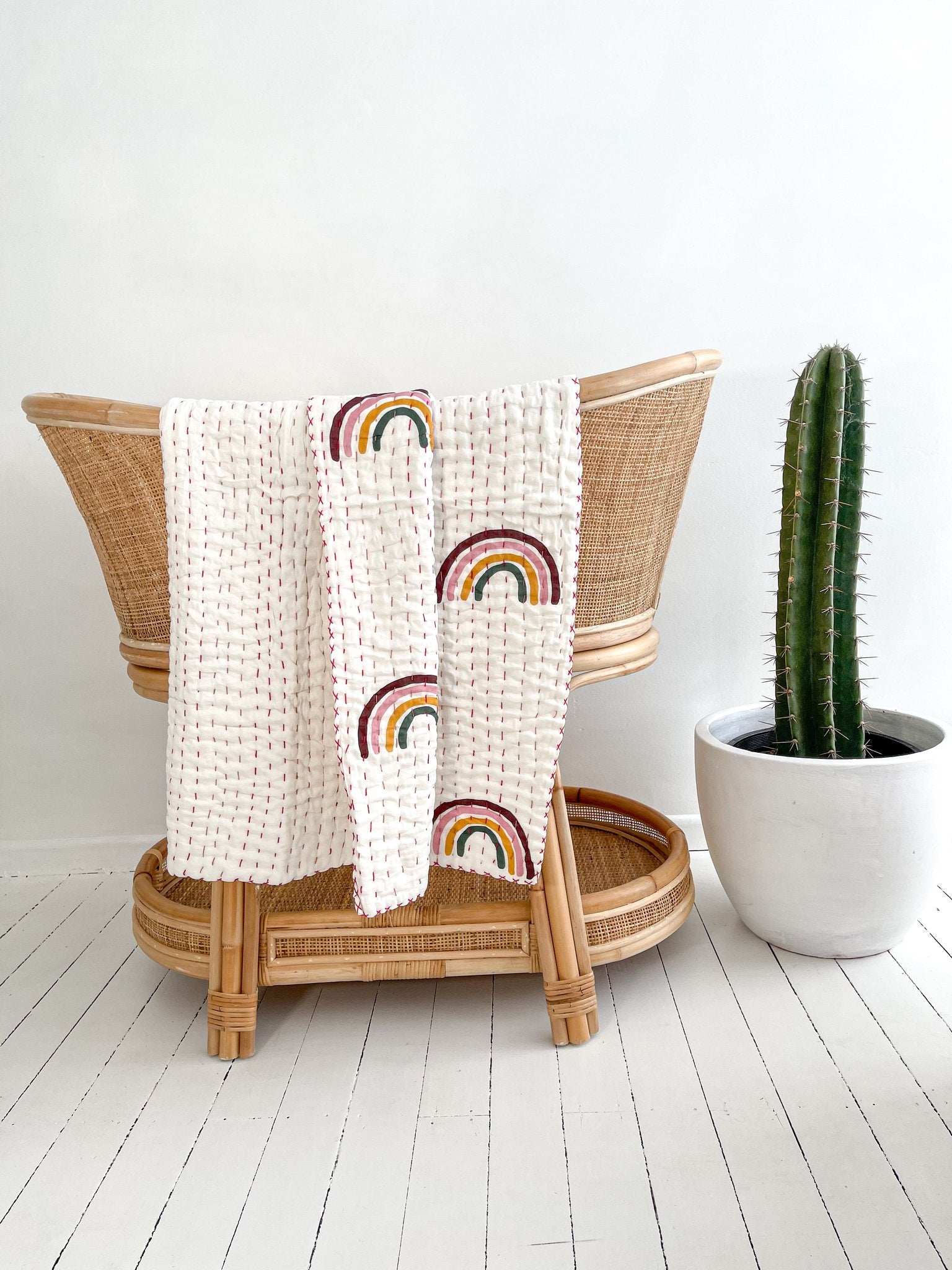 Cot Quilt Rainbow Cherry Stitch – Love Wyld